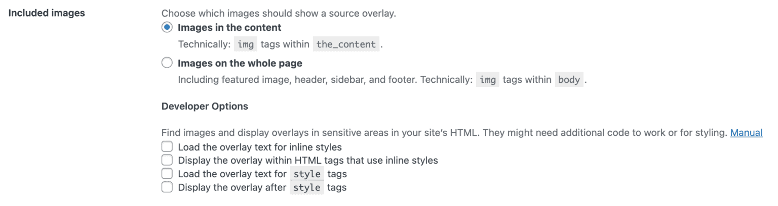 Displaying Image Captions for Background Images - Image Source Control